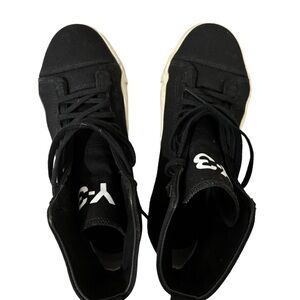 Y-3 | Shoes | Y3 Yoshi Yamamoto Hightop Black Sneakers Womens Us 55 ...